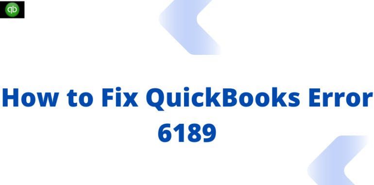 How to Fix QuickBooks Error 6189 – Spinchil